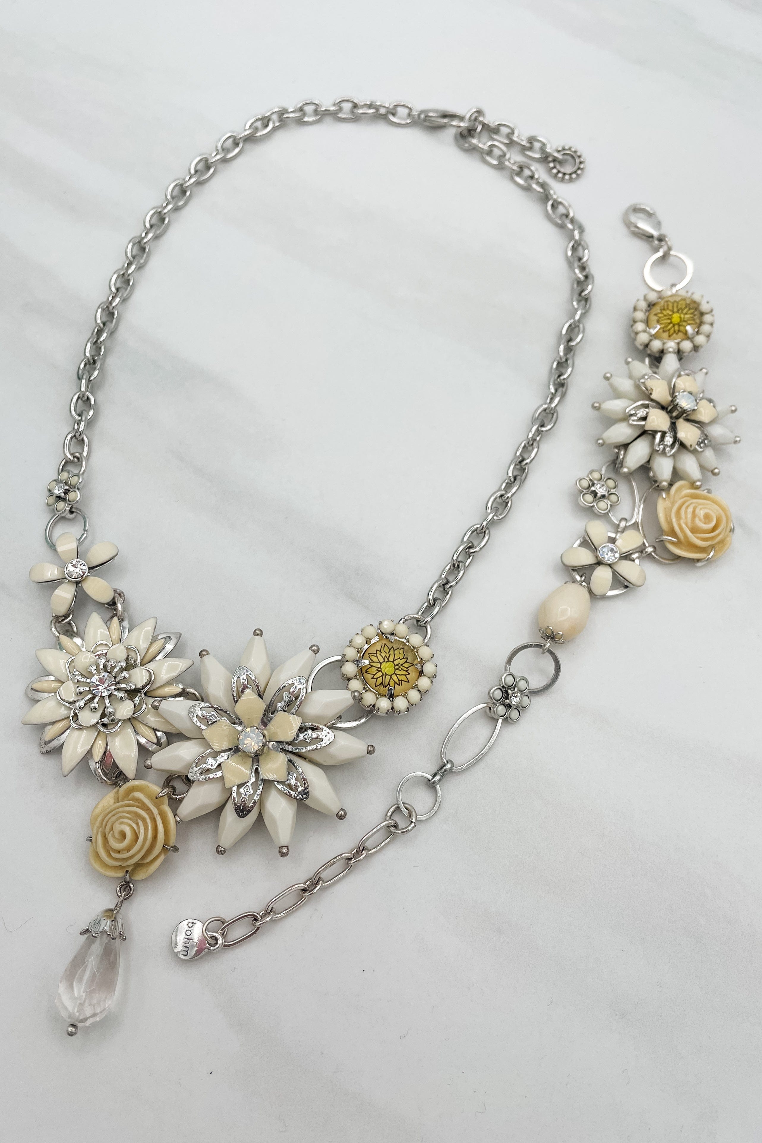 Gardenia Floral Chain Necklace – jfybrand