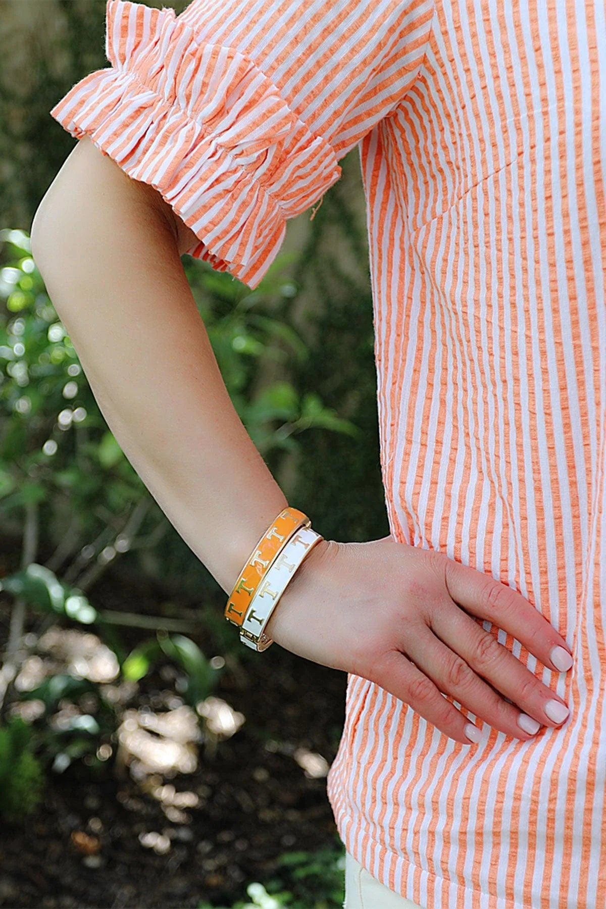 Tennessee Volunteers Enamel Logo Hinge Bangle – jfybrand