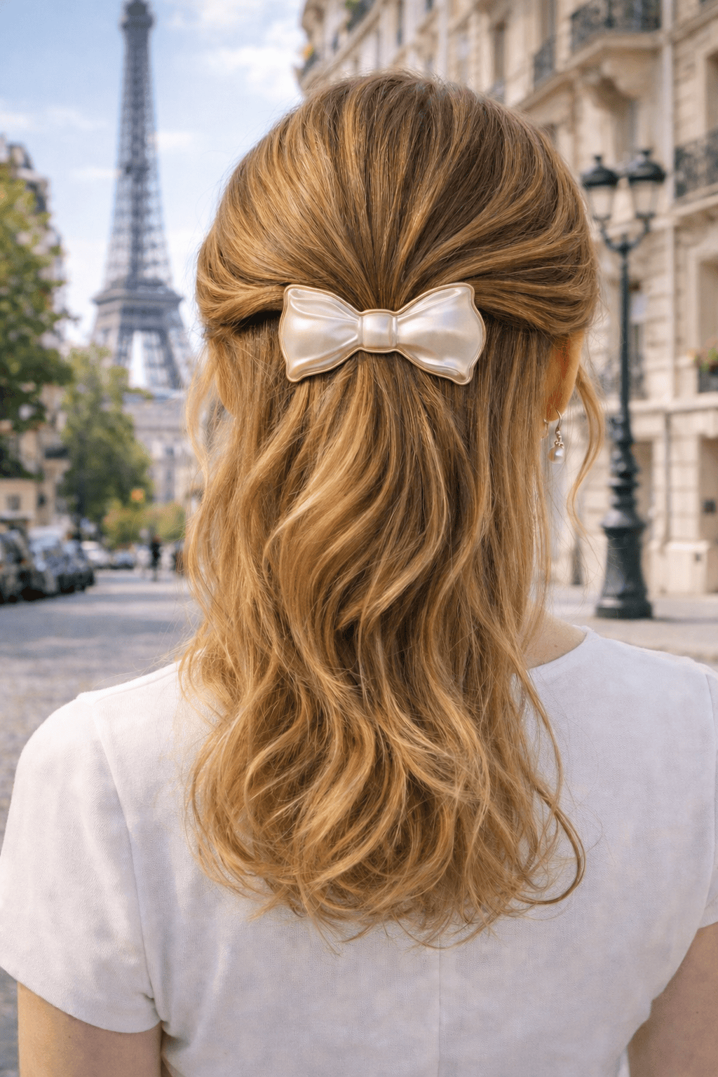 Vintage Italian Bow Shaped Hair Barrette with Automatic Clasp – jfybrand